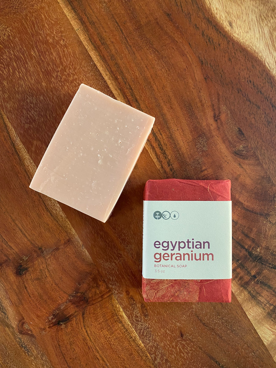 Botanical Soap: Egyptian Geranium – LAVENDER & SHEA